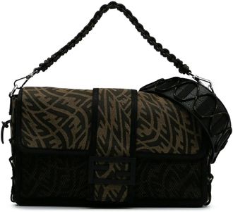 Fendi Hobo Bags - Large Zucca Vertigo Mesh Baguette Satchel - Gr. unisize - in Braun - f&uuml;r Damen