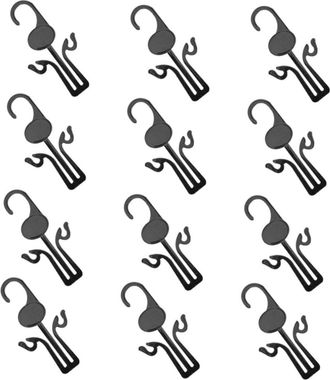 Lurrose 30 St&uuml;ck Teiliges Schwarze mit Haken Robustes Schuhregal zum Aufh&auml;ngen Schnelltrocknend Platzsparend f&uuml;r Schrank als Schuhorganizer f&uuml;r Nasse Schuhe