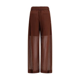 Brunello Cucinelli Womens Brown Cotton Casual Pants