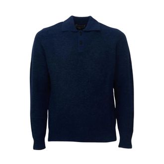 MC2 Saint Barth Polo &agrave; manches longues - Homme - Tops - Bleu - Taille: XL