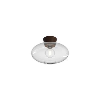 Belid BulloXL Plafonnier Globe Oxide, Verre Clair 1x E27