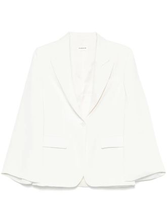 P.A.R.O.S.H. blazer à simple boutonnage - Blanc