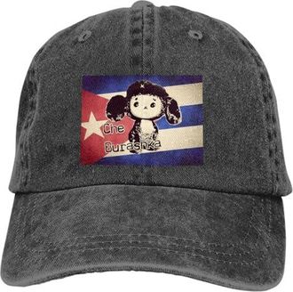 Generic Casquette de baseball d&eacute;t&eacute; avec visi&egrave;re pare-soleil classique Hip Hop Casquettes Cheburashka Che Burashka Gena Russe Cartoon Cowboy Chapeau &agrave; visi&egrave;re 