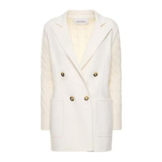 Max Mara Dalida Coat - - Jackets - Damen - Wei&szlig; - M