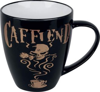 Alchemy England 1977 Caffiend Tasse schwarz/orange