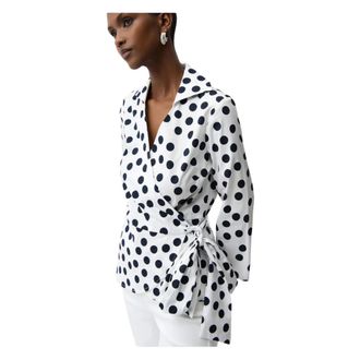 Joseph Ribkoff Femme, Blouses et Chemises, Blanc, Taille: 46 FR Joseph Ribkoff 261118 Longsleeves Wit 261118