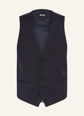 HUGO BOSS Anzugweste Huge Slim Fit blau