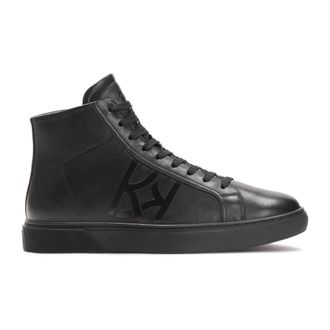 Kazar Schwarze Sneaker aus naturbelassenem Leder mit gepr&auml;gtem Logo - - Shoes - Herren - Schwarzk - 41 EU