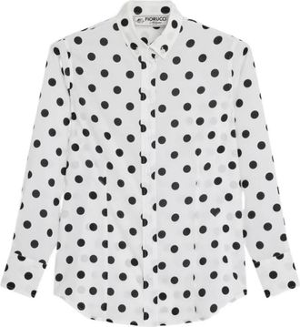 Fiorucci Femme, Blouses et Chemises, Blanc, Taille: S Chemise &agrave; pois