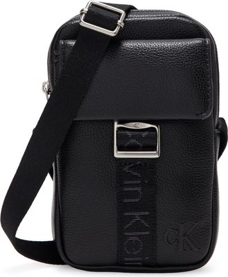 Calvin Klein Herren CARGO PHONE CROSSBODY LV04D1091G Crossover, Schwarz (Black/Desert Taupe), One Size, Schwarz (Black/Desert Taupe), One Size