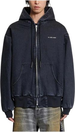 44 Label Group Homme, Sweatshirts et sweats à capuche, Bleu, Taille: L Outerwear 44 Label Group