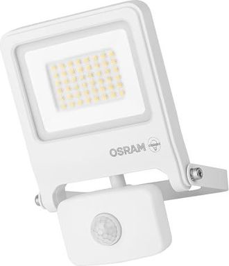 Osram ENDURA FLOOD PC 30W LED-Fluter mit Sensor, 3000K warmwei&szlig;, 3000 Lumen, IP44 wei&szlig;es Flutlicht IR-Sensor, Lux-Einstellung 2-1000