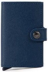 Secrid Mini porte-cartes en cuir grain&eacute; m&eacute;lang&eacute;
