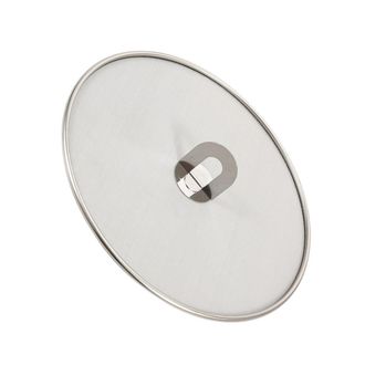 Artibetter Edelstahl Spritzschutz Feinmaschiges Anti Spritz &Ouml;l schutznetz Hitzebest&auml;ndig Rostfrei f&uuml;r Pfannen und T&ouml;pfe K&uuml;chenhelfer f&uuml;r Sicheres Braten und Frit