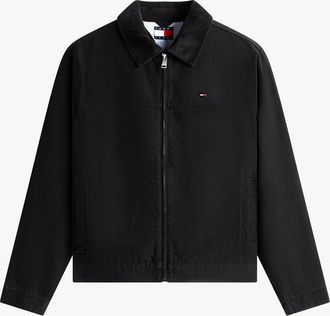 Tommy Hilfiger Veste droite &agrave; col contrast&eacute; en coton organique