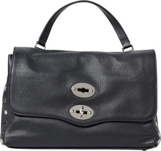 Zanellato Femme, Sacs, Bleu, Taille: ONE Size Postina Small Leather Handbag