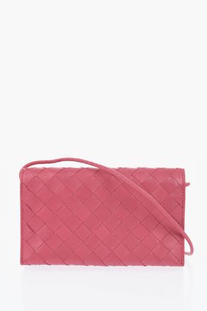 Bottega Veneta Woven Leather Wallet with Strap Bottega Veneta