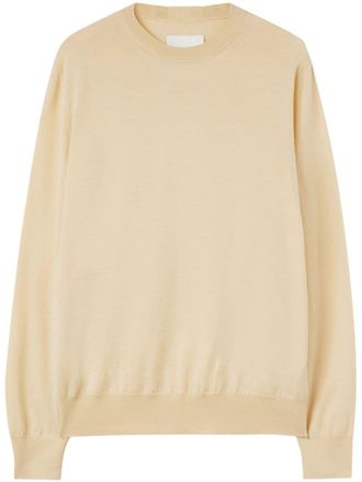 Jil Sander pull en laine à col rond - Tons neutres
