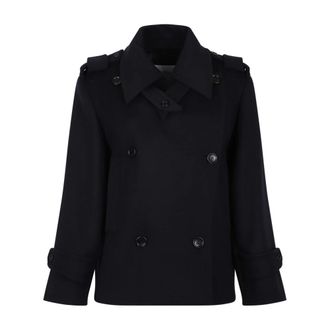 Max Mara Laveno Oversized Trenchcoat - - Jackets - Damen - Blau - XS