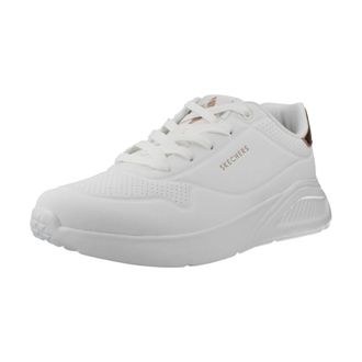 Skechers Femme, Chaussures, Blanc, Taille: 38 EU UNO Lite Shimmer Along
