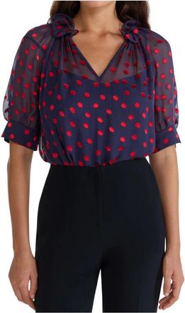 Saloni Femme, Blouses et Chemises, Multicolore, Taille: 42 FR Josie Top