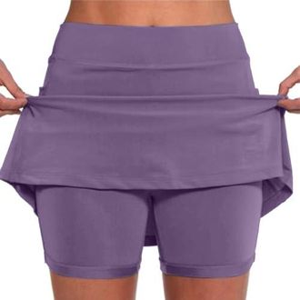 Generic HUIFUAO Jupes de tennis pour femmes avec poche grande taille pour femmes, jupe-short pour l&eacute;t&eacute;, le golf, lathl&eacute;tisme, le yoga, la gym, la course &agrave; pie