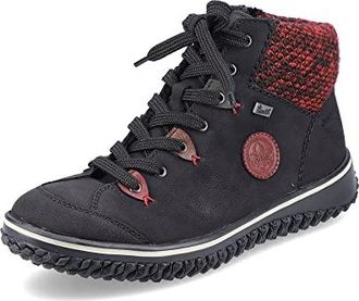Rieker Femme Baskets Z4219, Dame Baskets Basses,Hydrofuge,riekerTEX,Chaussure de Sport,Chaussure de Loisir,Noir (Schwarz Kombi / 00),40 EU / 6.5 UK