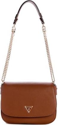 Guess Fedora Flap Shoulder Bag Cognac