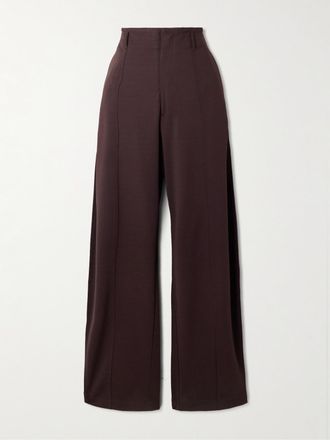 Christophe Lemaire Pantalon Droit En Jersey - Bordeaux