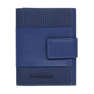 Piquadro Homme, Accessoires, Bleu, Taille: ONE Size Portefeuille de poche homme avec porte-monnaie arri&egrave;re, porte-cartes de cr&eacute;dit et Rfid