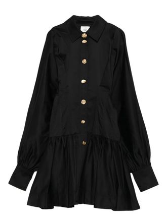 Aje robe courte Alexa à boutonnière - Noir