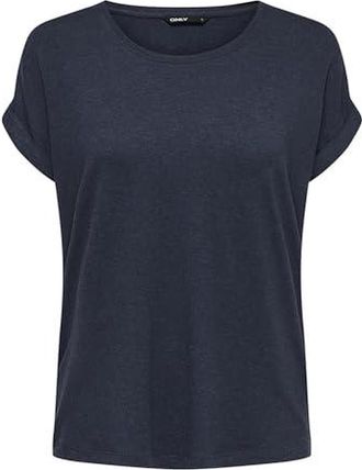 Only Onlmoster S/s O-Neck Top Noos JRS, T-Shirt Femme, Bleu (Navy Blazer), 44 (Taille Fabricant: XX-Large)