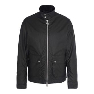 Barbour Schwarze gewachste Jacke mit metallischen Elementen - - Jackets - Herren - Schwarzk - XL