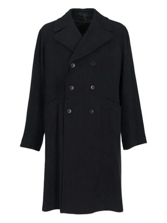 Romeo Gigli manteau ceintur&eacute; - Bleu