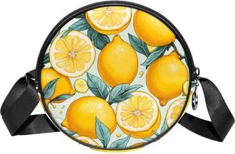 Generic Petit sac &agrave; bandouli&egrave;re Circle pour femme, petit sac &agrave; bandouli&egrave;re avec fermeture &eacute;clair et bretelles r&eacute;glables style d&eacute;contract&eacute; pour femmes et fille