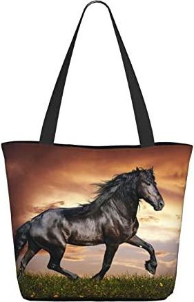 AOOEDM Animal Horse Ladies Shopping Bag 13x11x7in.Le cadeau parfait pour la Saint-Valentin.Cest de la Saint-Valentin pour maman, fille, &eacute;pouse, etc