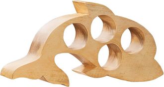 Generic Kreatives Weinregal in Delfinform, Flaschenhalter aus Holz, H&uuml;bsch und Praktisch, Leicht Zug&auml;nglich, Geeignet f&uuml;r Zuhause/Hotel/Restaurant