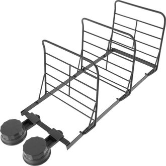 BESPORTBLE Duschkorb Edelstahl 3 St&uuml;ck Faltbar Ohne Bohren Badezimmer K&uuml;chen Organizer Platzsparend Tiefgrau