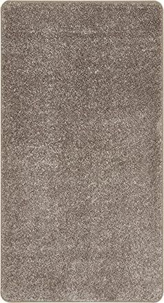 Andiamo Teppich Shaggy klassischer einfarbiger Wohnzimmerteppich Schlafzimmer Esszimmer Taupe 57 x 110 cm