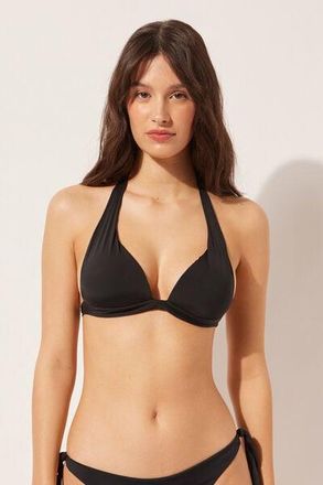 Calzedonia Triangel-bikinioberteil Indonesia Mit Wattierung Schwarz