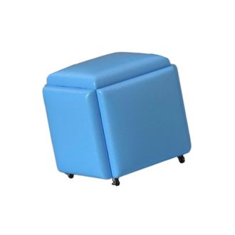 Generic Leichte Nesthocker aus Leder, stapelbarer 5-in-1-W&uuml;rfelstuhl, for Versammlungen im Wohnzimmer, Balkon, Innenhof, kleine R&auml;ume(Color 5,35x35x35cm)