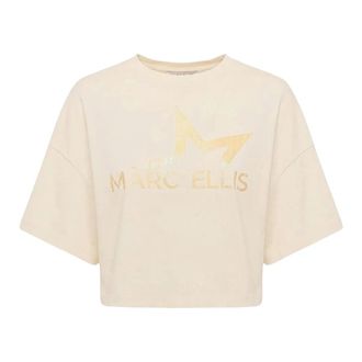 Marc Ellis Kurz&auml;rmeliges T-Shirt - - Tops - Damen - Beige - M