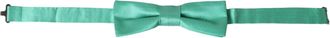 Dolce & Gabbana Mint Green Silk Adjustable Neck Men Bow Tie