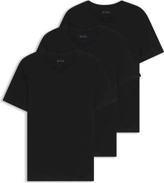 BOSS HUGO BOSS Herren T-Shirt Vn 3p Co T-Shirt, New - Black,XS