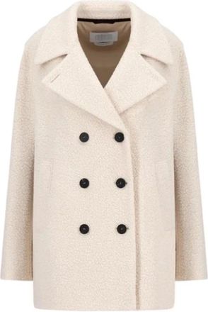 Harris Wharf London Femme, Manteaux, Beige, Taille: 36 FR Veste Marin&eacute;e Boucl&eacute;