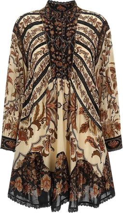 Farm Rio Robe Au Genou - Beige