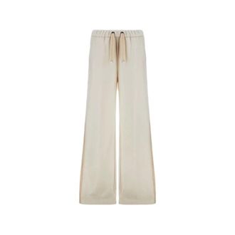 Herno Hosen mit weitem Bein und Gummizug - - Trousers - Damen - Wei&szlig; - M
