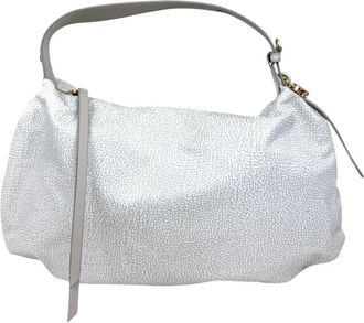 Borbonese Femme, Sacs, Blanc, Taille: ONE Size Prive Hobo Bag M