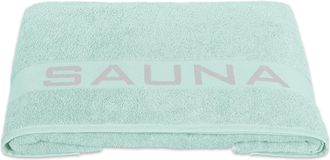 Delindo Lifestyle Saunatuch Colares, XXL Frottee Saunahandtuch f&uuml;r Damen, Baumwolle, Mint, 80x200 cm gro&szlig;