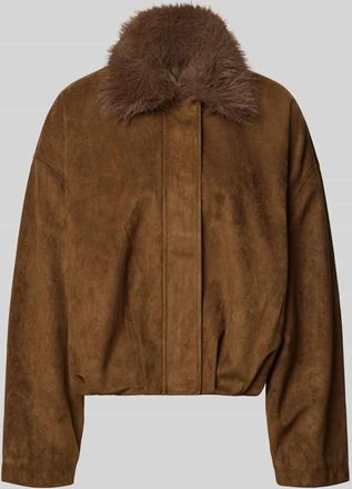 Review Relaxed Fit Jacke mit Kunstfellbesatz
